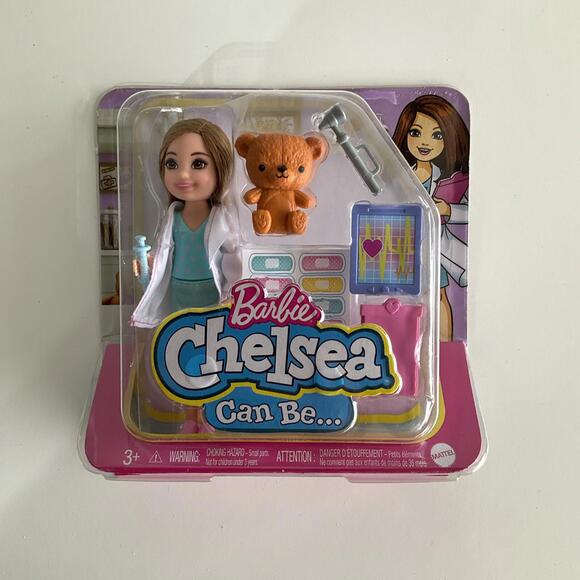 Mattel | Toys | Barbie Chelsea Can Be A Doctor Set W Doll Accessories ...